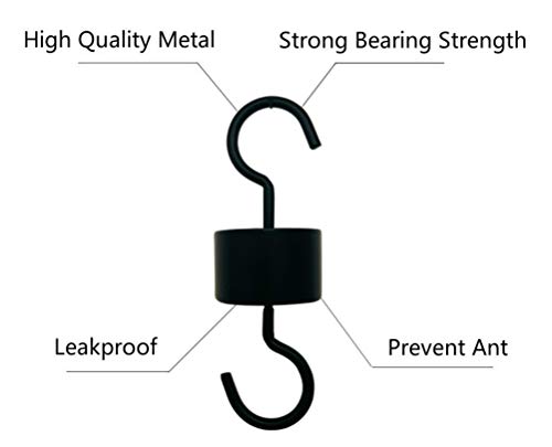 REZIPO 4 Pack Hummingbird Feeders Accessory Hooks, 2 Hooks with 2 Hummingbird Feeder Brushes