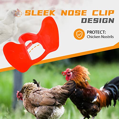 Proshine 50 Pcs Pinless Peepers with Stickers, Pliers for Chickens, Pheasant Poultry Blinders, Anti-Pecking Glasses Goggles