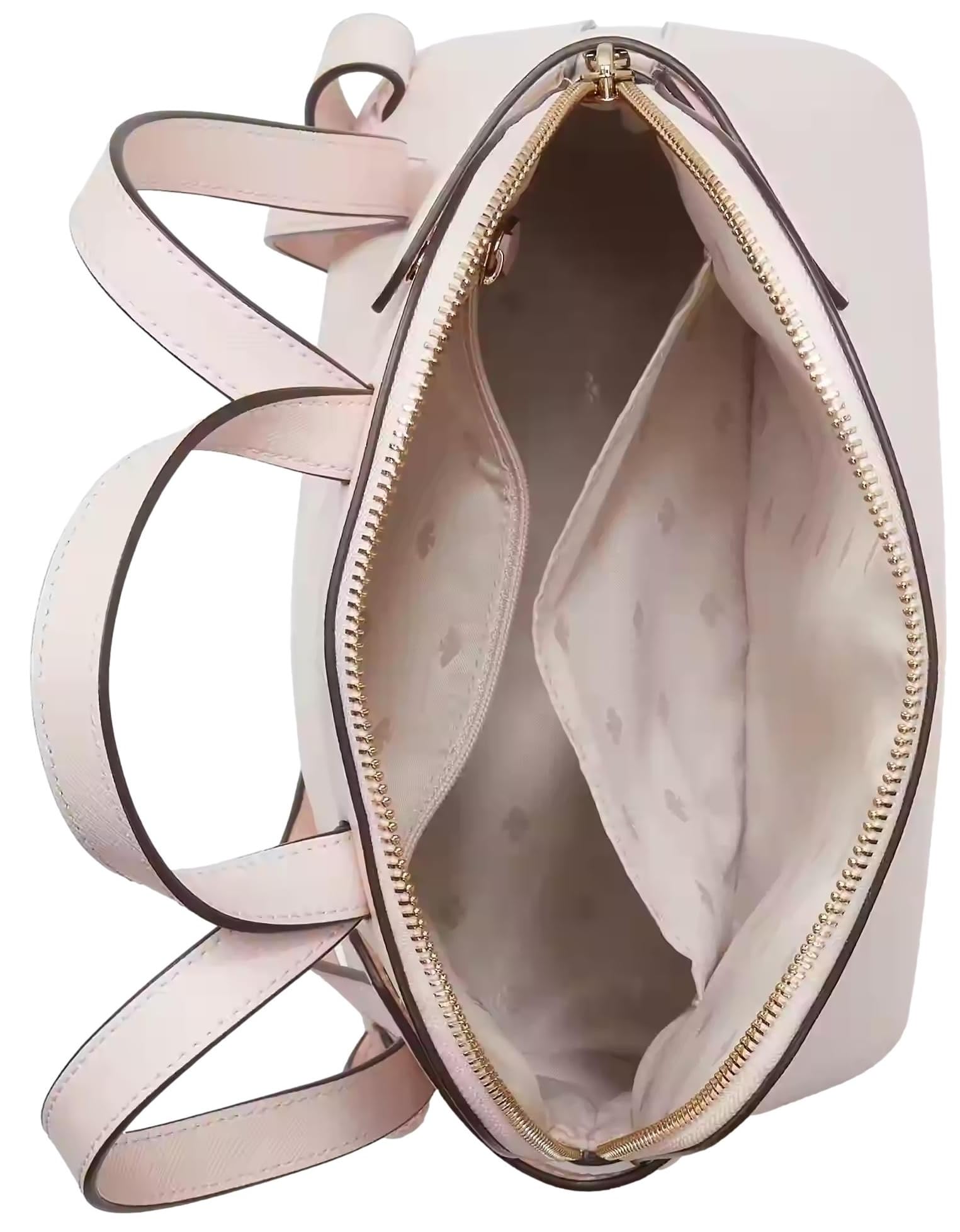 Kate Spade New York Staci Dome Saffiano Leather Medium Backpack Light Rose