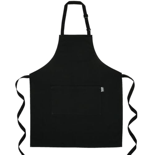 Pookie Home Premium Plain Aprons for Women with Pockets, Color Kitchen Aprons for Cooking- Water/Stain Resistant Chefs Apron
