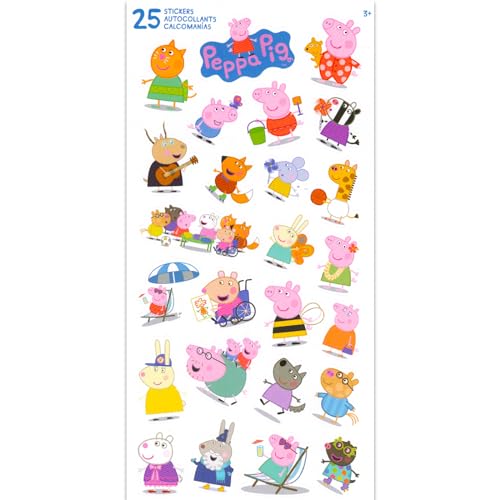 Peppa Pig Fleece Blanket Set - Bundle with Peppa Pig Blanket for Girls, Peppa Pig Stickers, and More | 45" x 60" Peppa Pig Throw Blanket