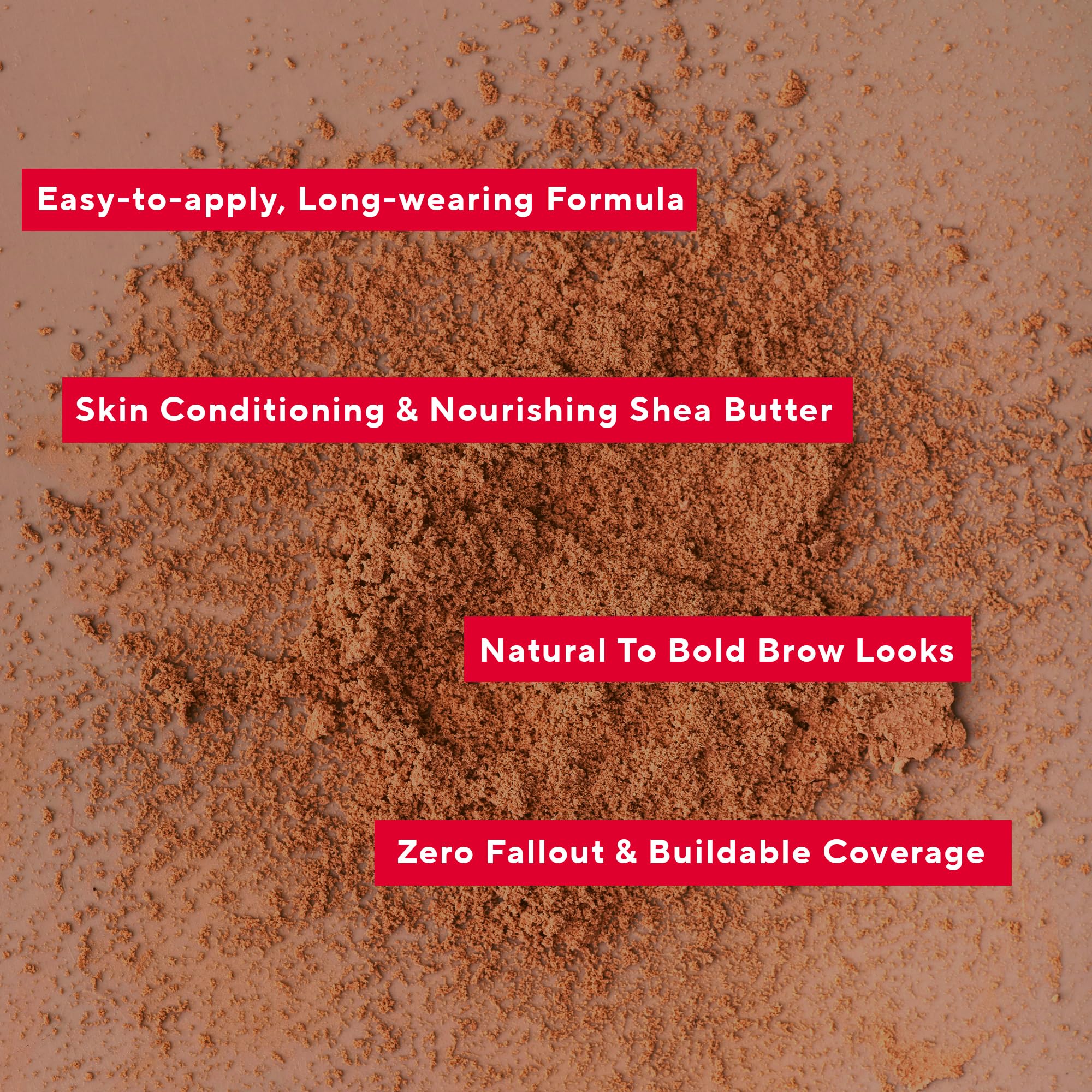 Mirabella Quick Brow Powder, Eyebrow Filler for Beautiful Brows with Skin-Conditioning and Nourishing Shea Butter, Long-Lasting and Buildable Eyebrow Powder Kit with Zero Fallout, Light/Medium
