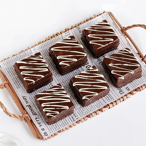 Ocmoiy 3Pcs Silicone Brownie Pan 2" x 2" x 1" Square Chocolate Baking Molds for Brownie Bites, Muffins, Fudges, Truffles, Keto Fat Bombs