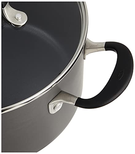 OXO Good Grips 10 Piece Cookware Pots and Pans Set, 3-Layered German Engineered Nonstick Coating, Stainless Steel Handle with Nonslip Silicone, Gray,Black