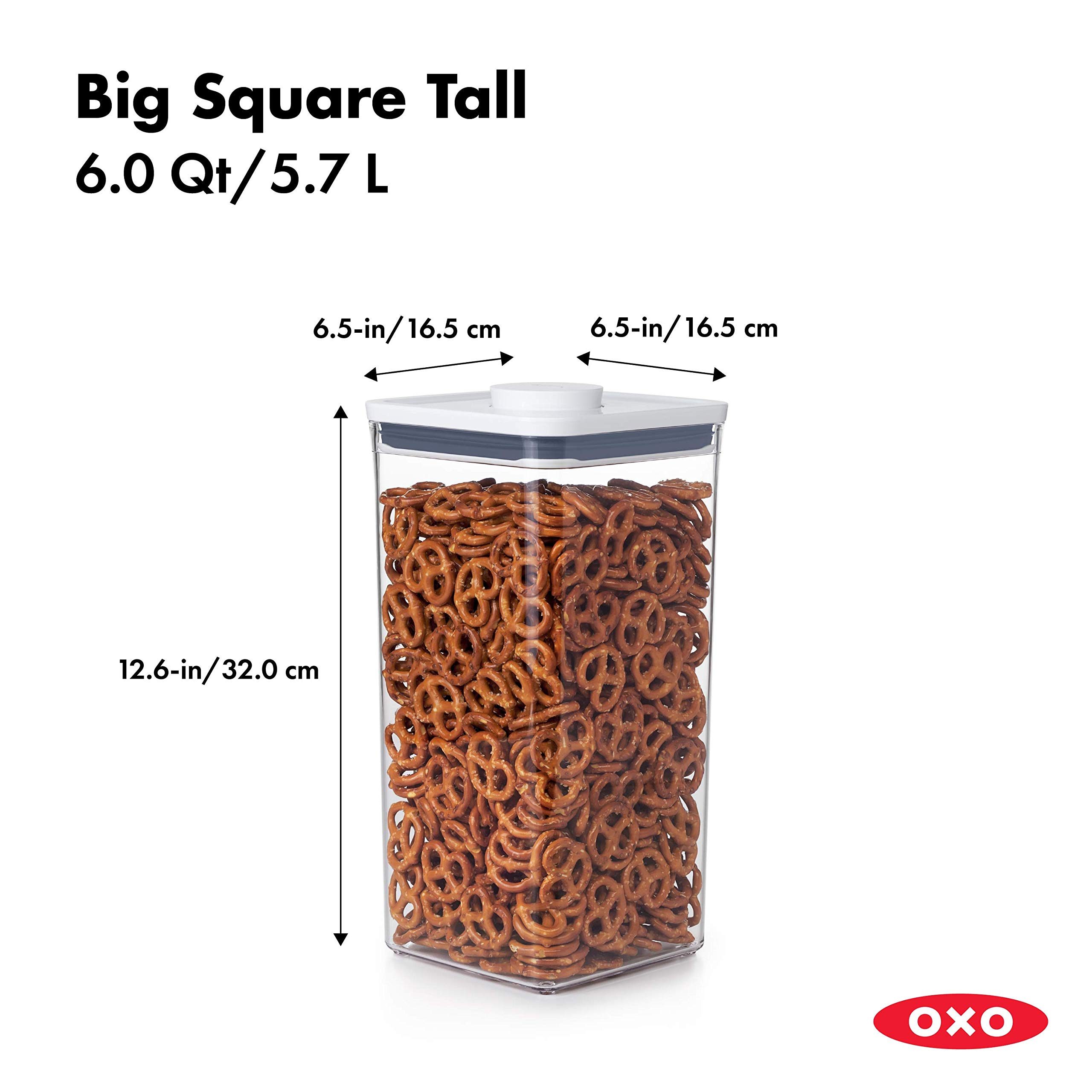 OXO Good Grips 3-Piece POP Cereal Dispenser Set + OXO Good Grips POP Container - Airtight Food Storage