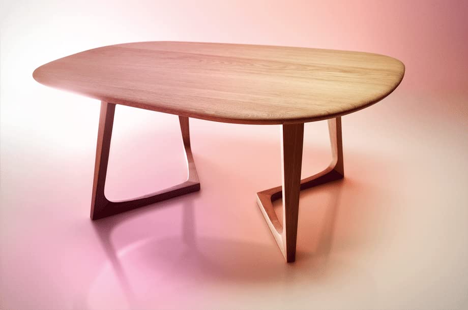 River 'Stone' Coffee Table. All solid Hardwood. Highest quality on Amazon.