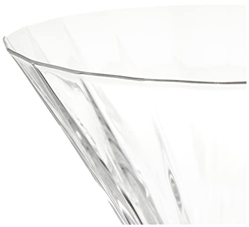 Luigi Bormioli Bach 8.25 oz Martini Glasses, 4 Count (Pack of 1), Clear