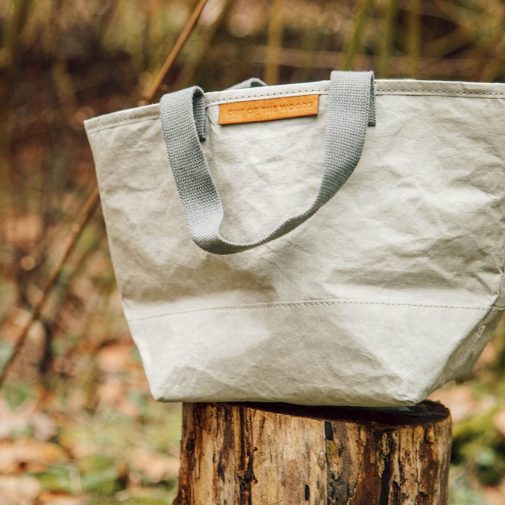 Out of the Woods Insulated Mini Shopper Tote Style Lunch Bag, Sustainable, Stone