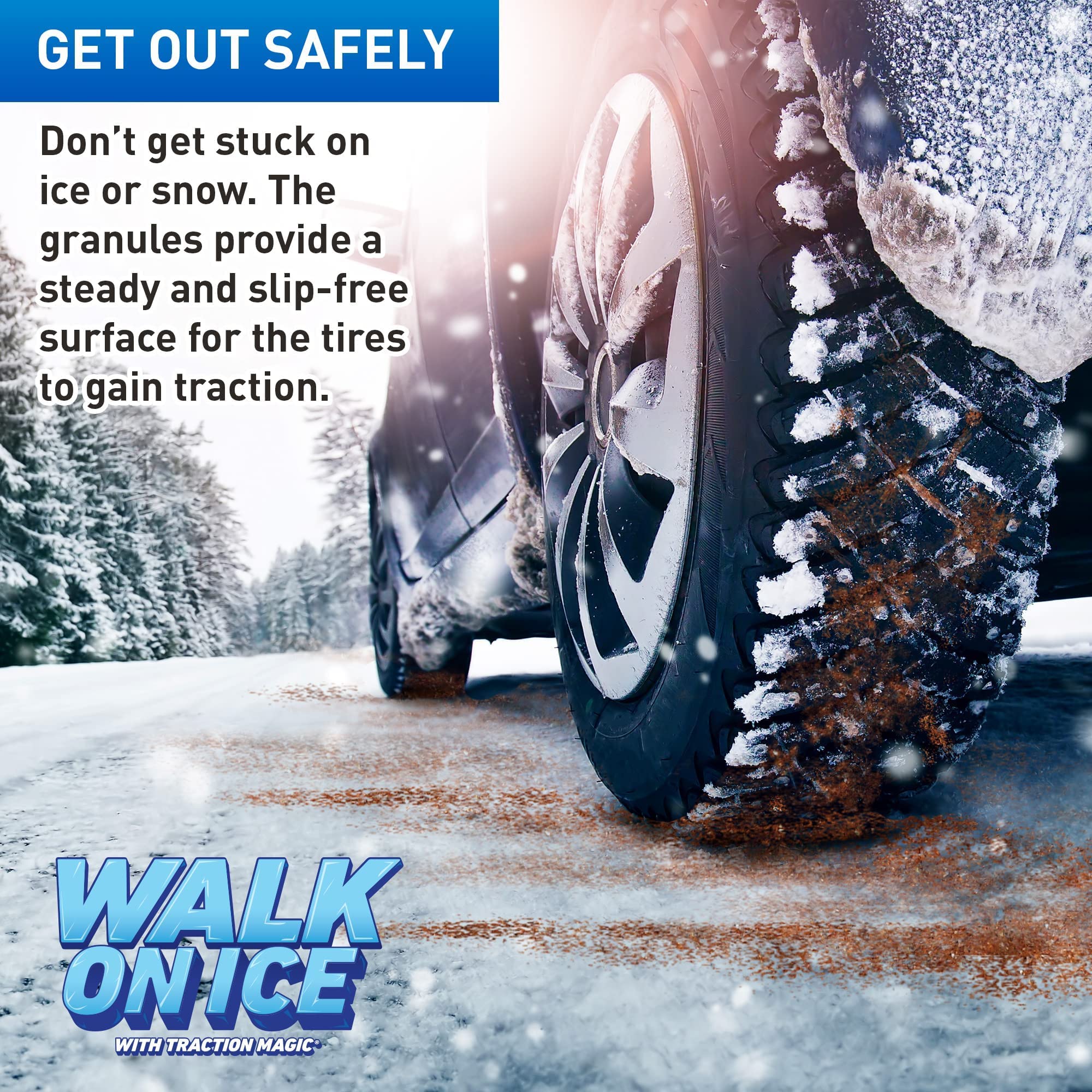 Safe Paw & Traction Magic Walk on Ice Combo for Instant Grip and Ice Melt, Child Plant Dog Paw & Pet Safe, Vet Approved, Non-Toxic, 100% Salt & Chloride Free (2 Jug + 1 Walk on Ice Combo)