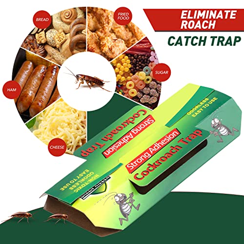 Roach Traps, Cockroach Killer Indoor Home, Sticky Glue Traps for Bugs Insects-10 Pcs