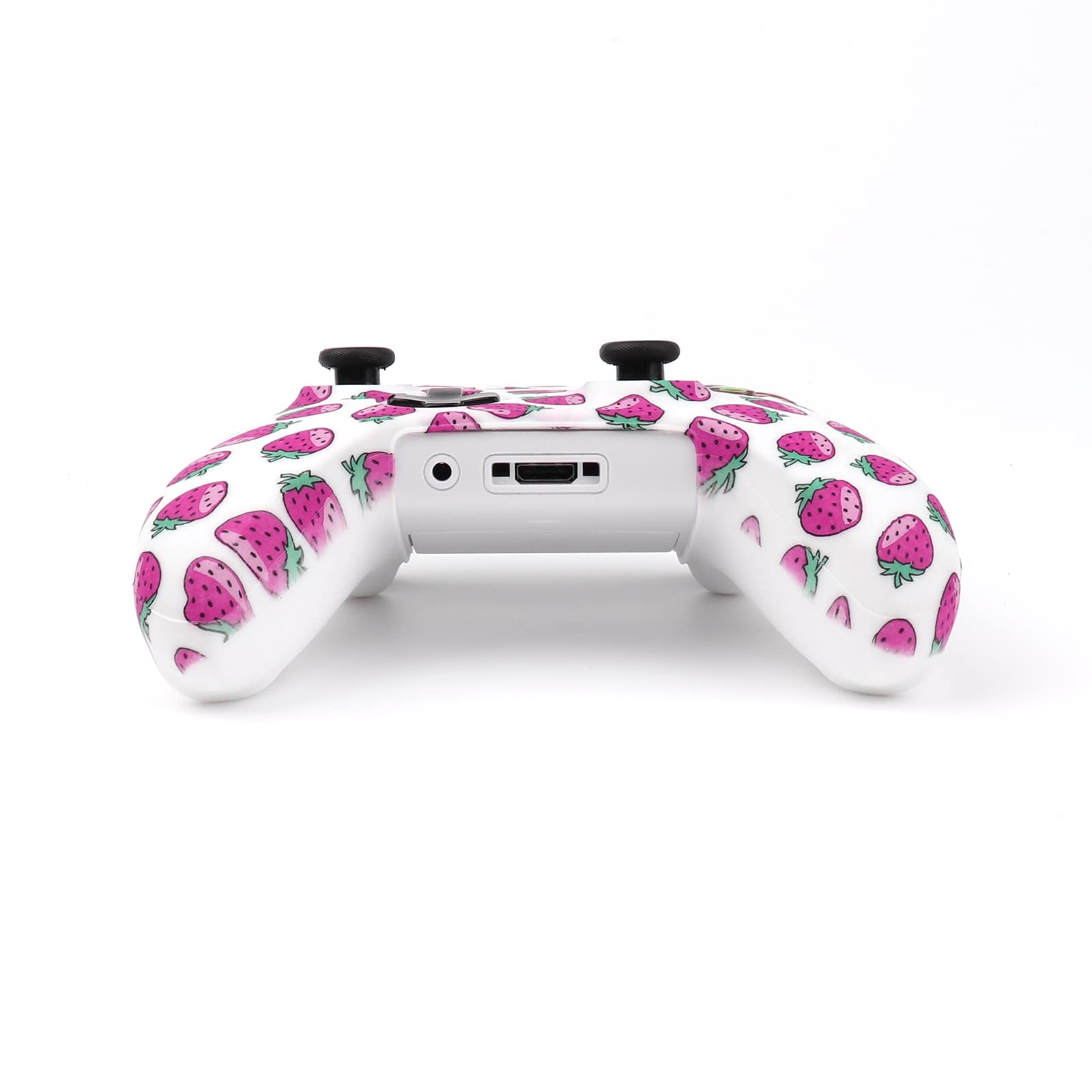 RALAN Fruit Controller Skin for Xbox One, Anti-Slip Silicone Controller Cover Protector Case Compatible for Xbox 1 Wireless/Wired Gamepad Joystick with 8 Cute Thumb Grips Caps