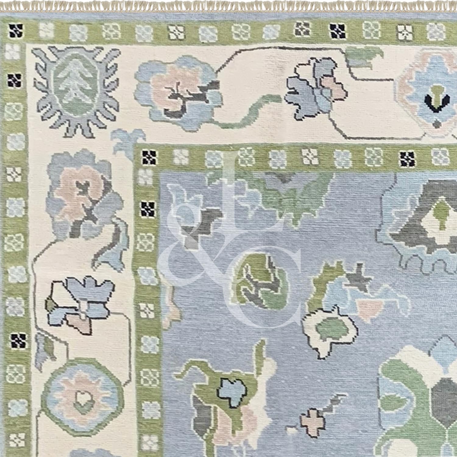 The Loom & Company Amelia - 100% Hand-Knotted Wool Area Rug - 9X12
