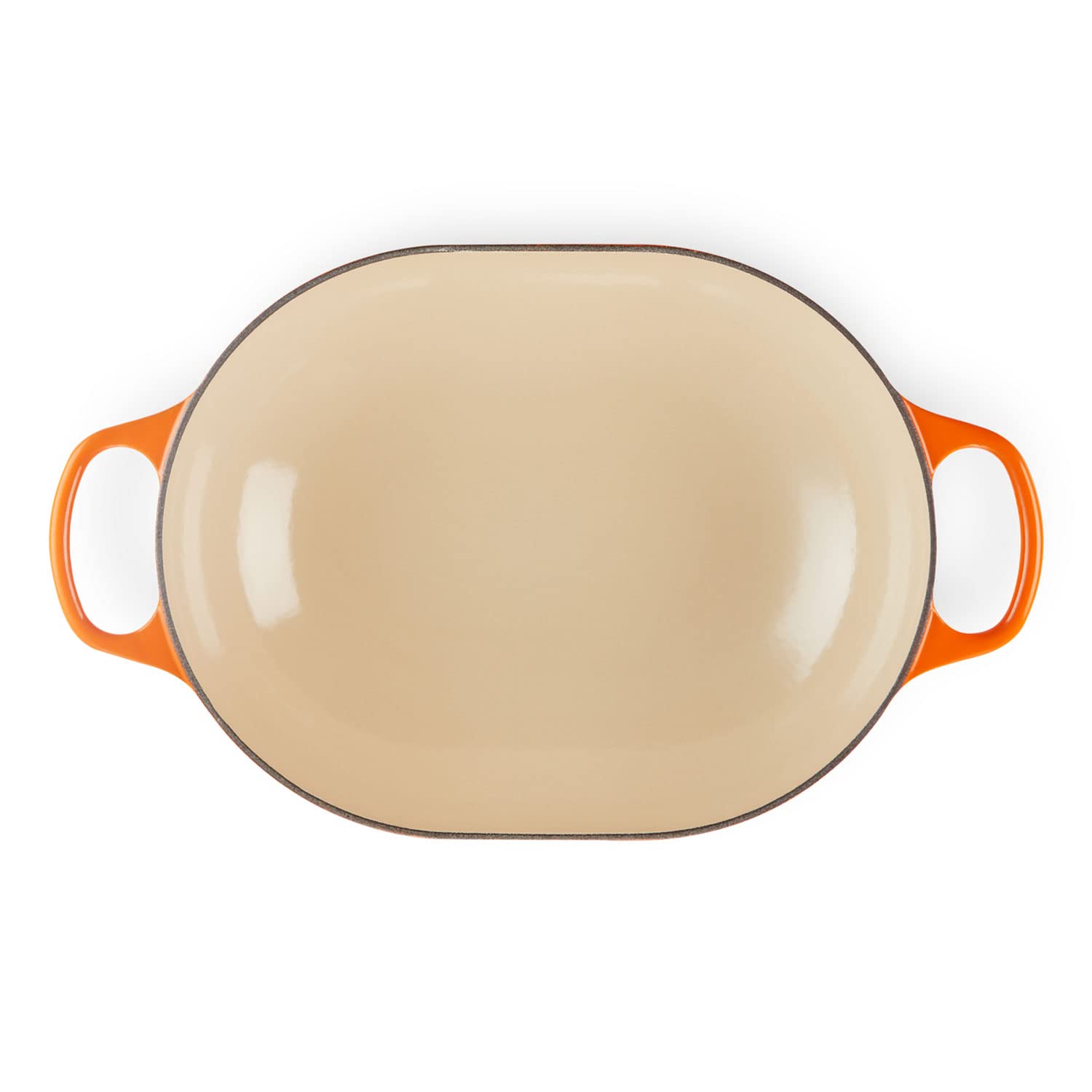 Le Creuset Enameled Cast Iron Signature Oval Casserole, 3.75 qt., Flame