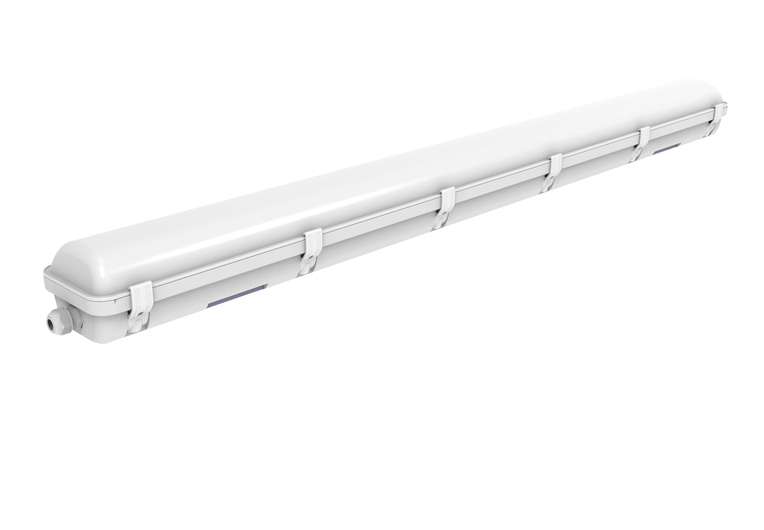 WareLight 4FT LED Vapor Tight Fixture, 7800 Lumen Max, CCT and Wattage Selectable, 120-277V