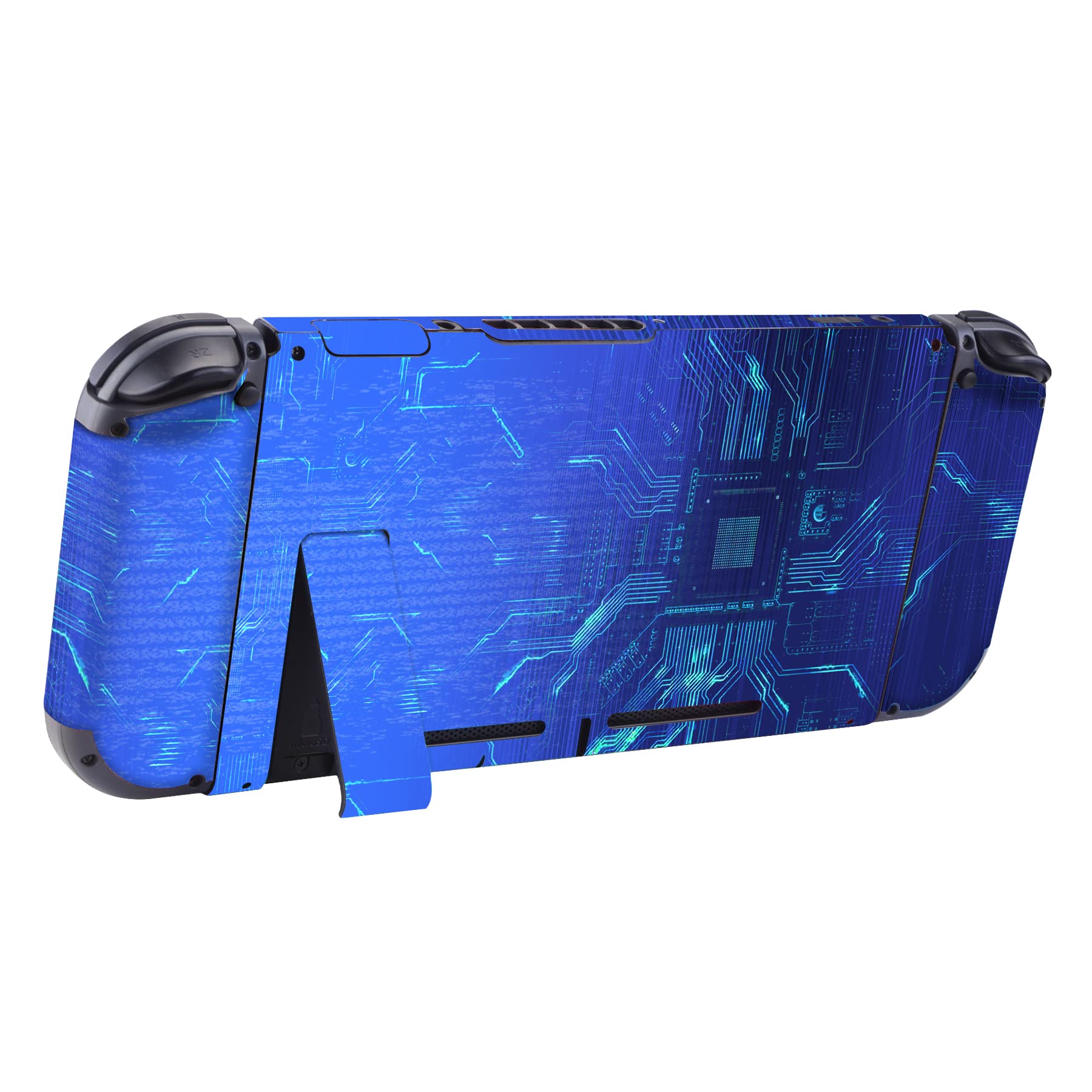 PlayVital 2 Set Protective Skin Decal for Nintendo Switch, Full Set Stickers for Nintendo Switch Console & Joycon & Dock & Grip - Army Green Camouflage