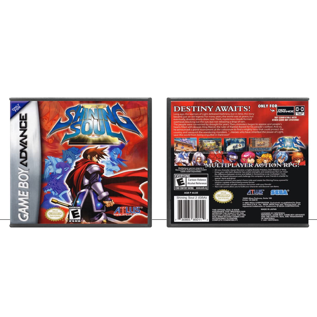 Shining Soul II | (GBA) Game Boy Advance - Game Case Only - No Game