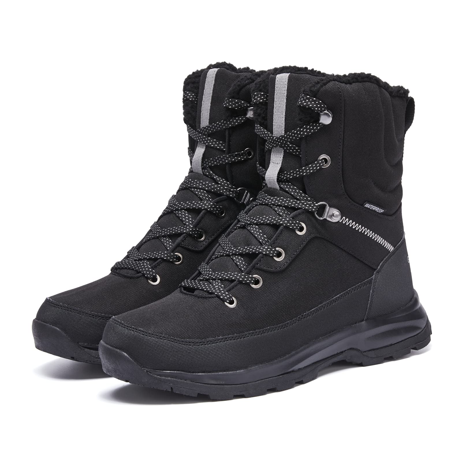 NS Hiking Boots-Men’s Waterproof Lightweight Outdoor Hiking Shoes Black