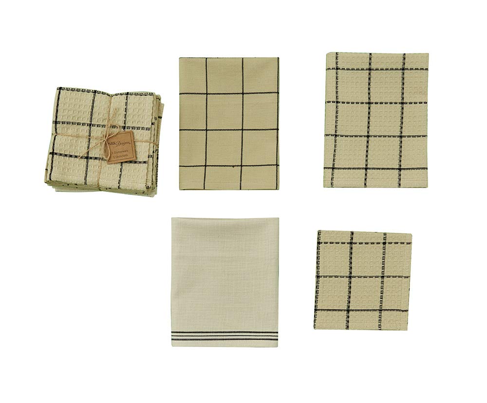 Park Designs Five Farm 3 Dishtowel & 1 Dishcloth Set