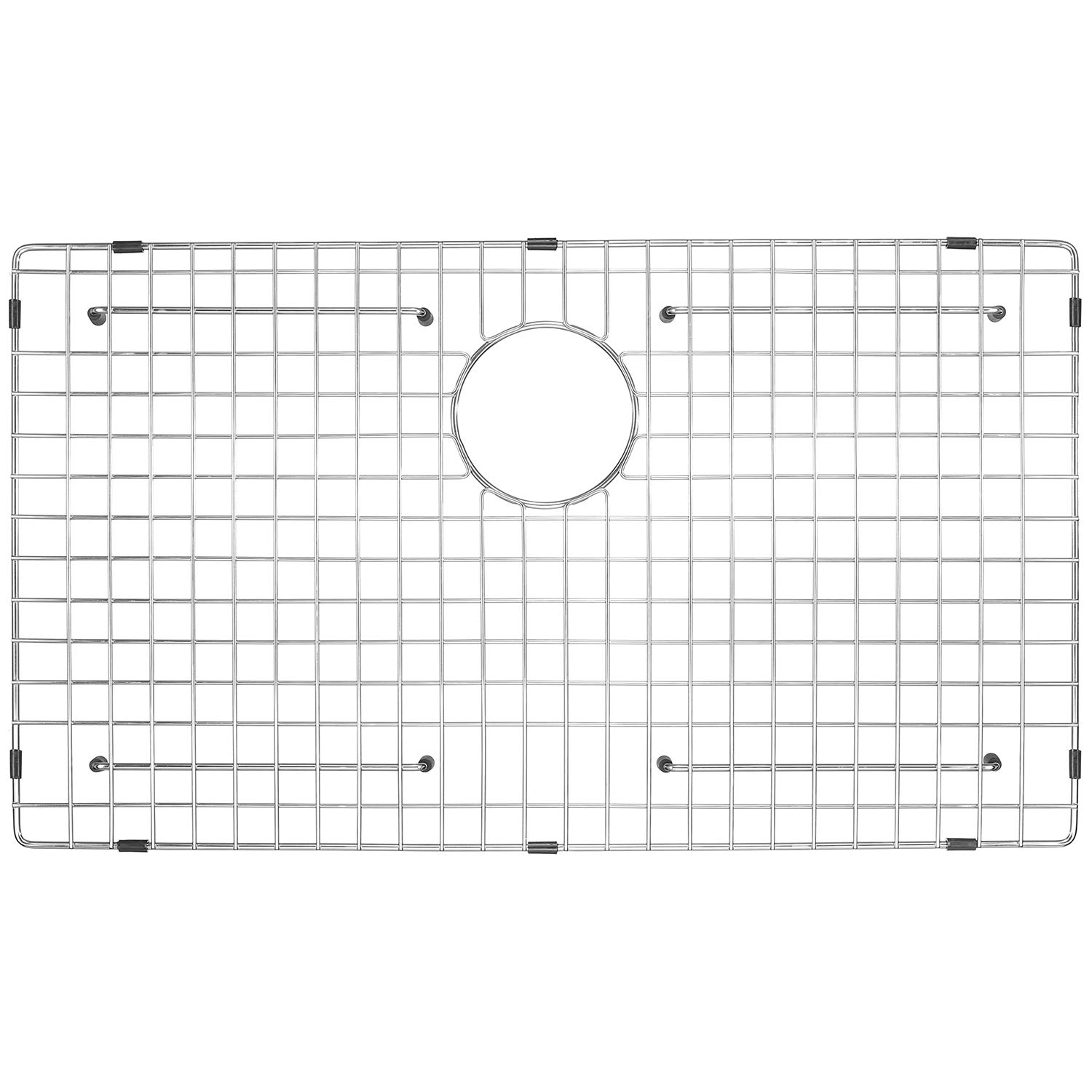Serene Valley Kitchen Sink Bottom Grid and Sink Protector NDG3018, 304 Premium Stainless Steel, dim 27 1/2" x 15 11/16"