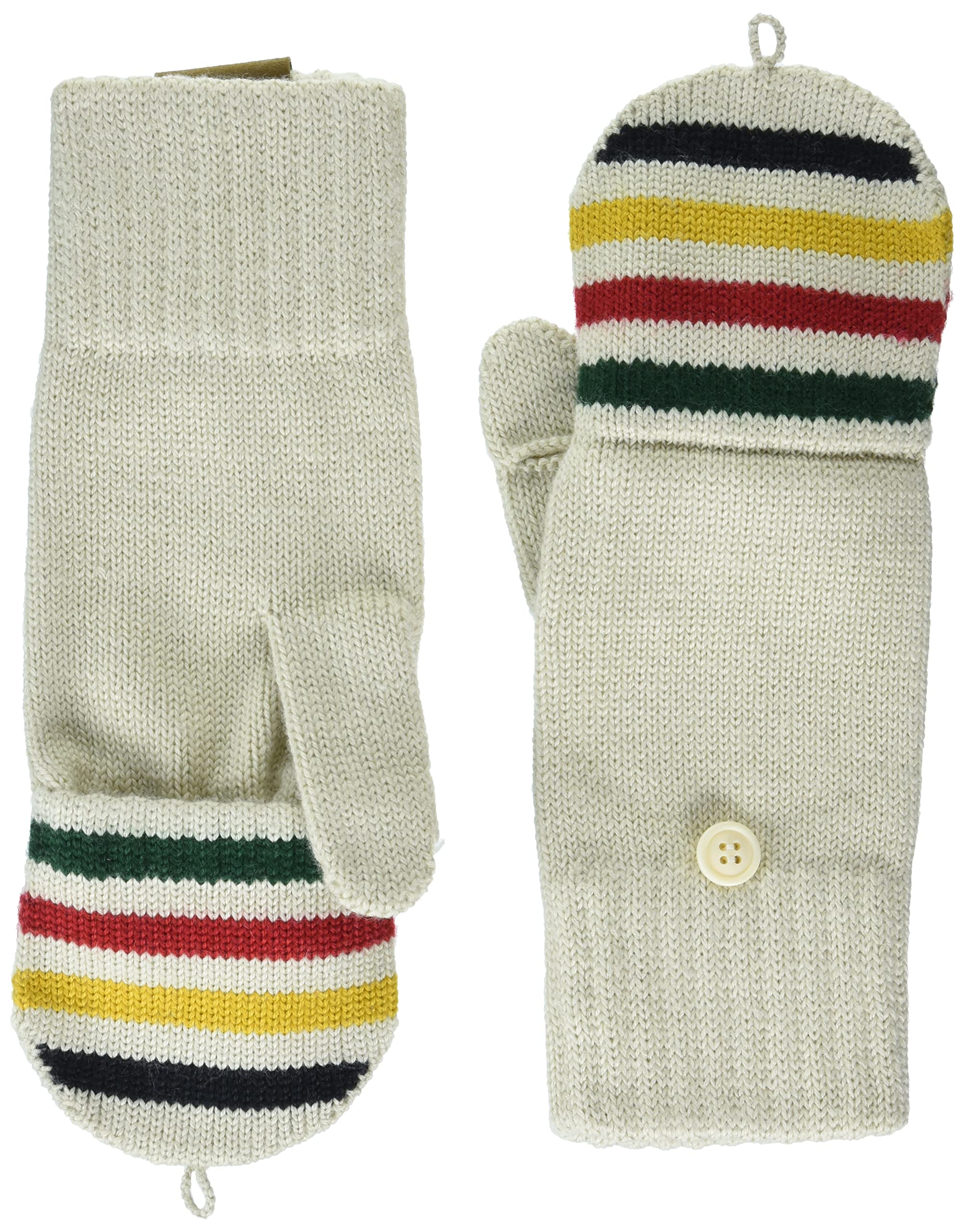 Pendleton Convertible Fingerless Mittens, Harding Taupe, L/XL
