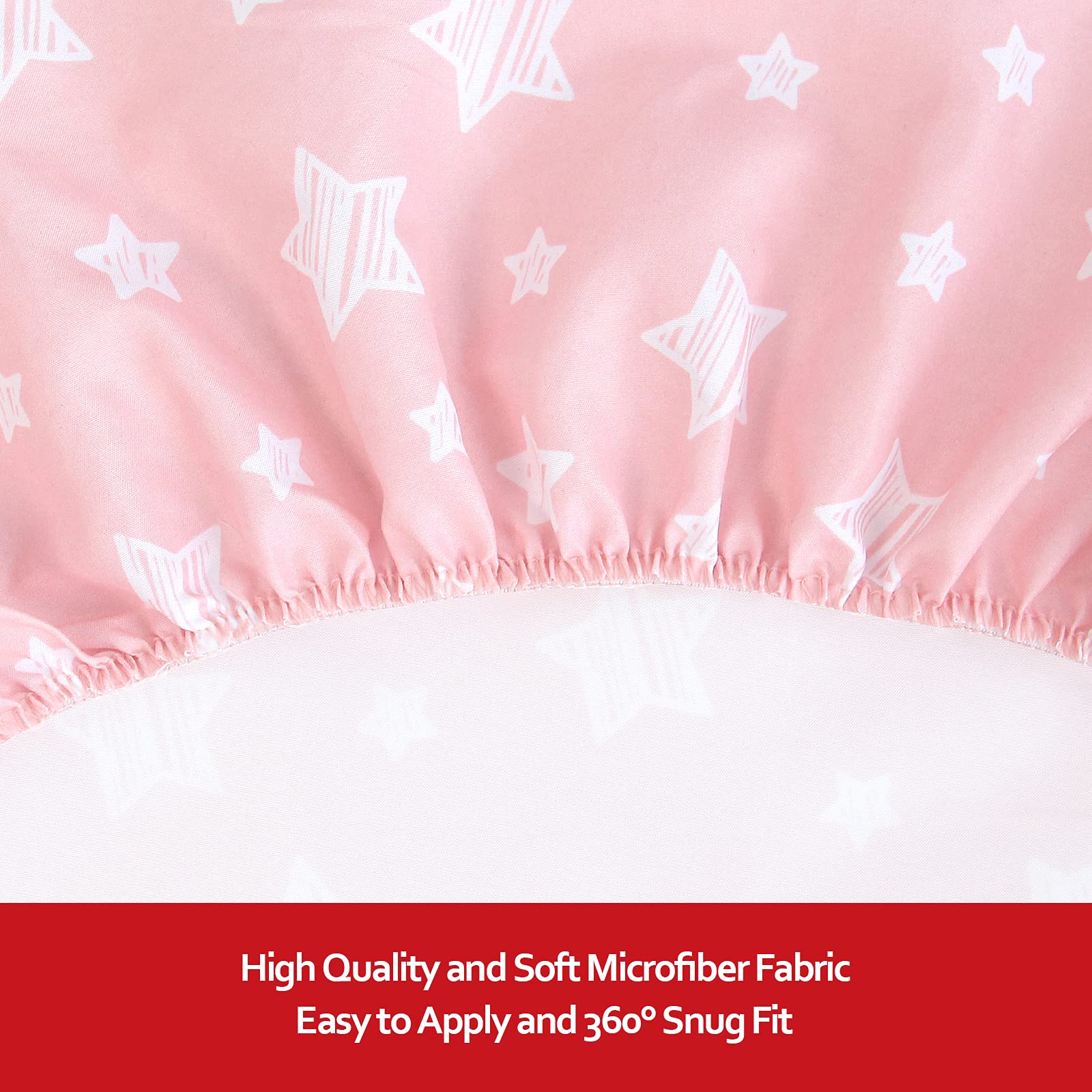 Waterproof Pack N Play Mattress Pad Protector with Cotton Fabric and Lovely Pack N Play Sheets