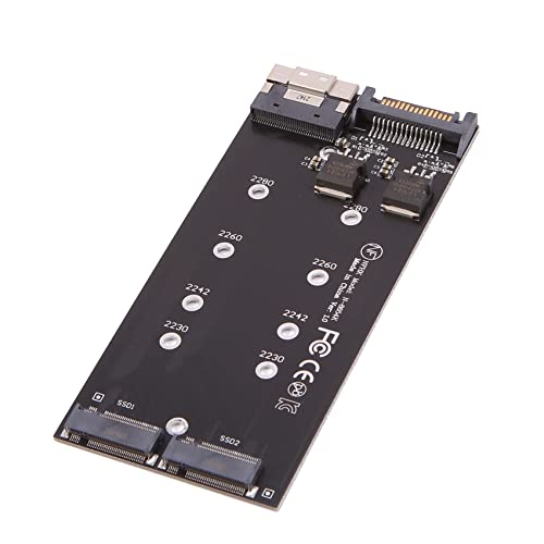 Viupolsor SFF-8654 8I Split Card X8 to VROC NVMe M.2 NGFF to Slimline NVME PCIe SSD SATA Adapter for Mainboard