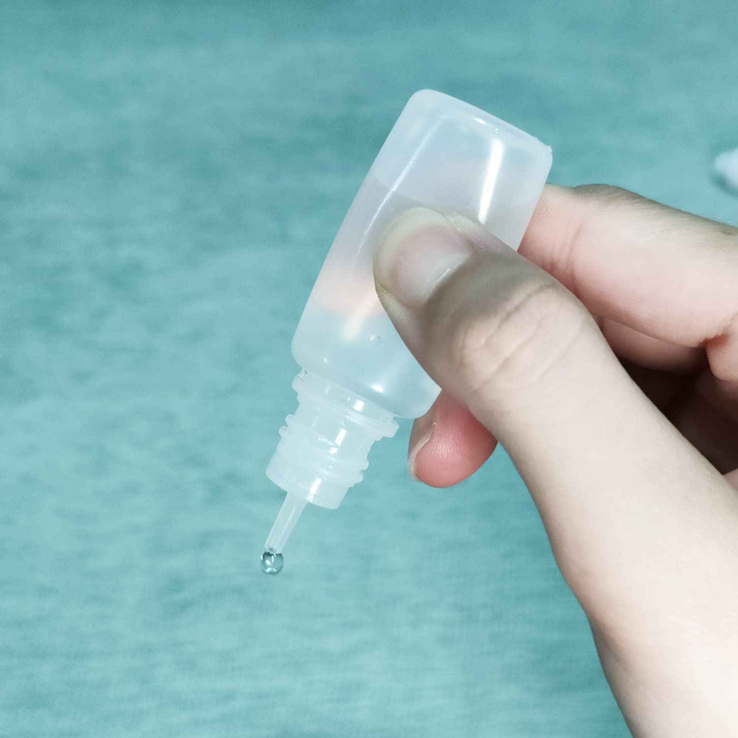 SmaUnicorn 50pcs LDPE Empty Squeezable Liquid Dropper Bottles, 10ml (0.3oz) Plastic Dropper Bottle with Mixed CRC Caps Free Funnels Blank Labels