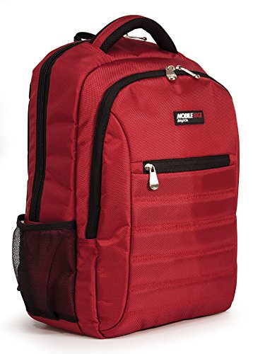 Mobile Edge Smartpack 15.6 Inch Laptop Backpack with Separate Padded Tablet Compartment Crimson Lightweight Red for Men, Women, MEBPSP7, Crimson Red