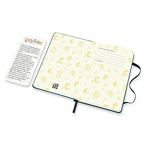 Moleskine Limited Edition Harry Potter 18 Month 2021-2022 Weekly Planner, Hard Cover, Pocket (3.5" x 5.5"), Tide Green