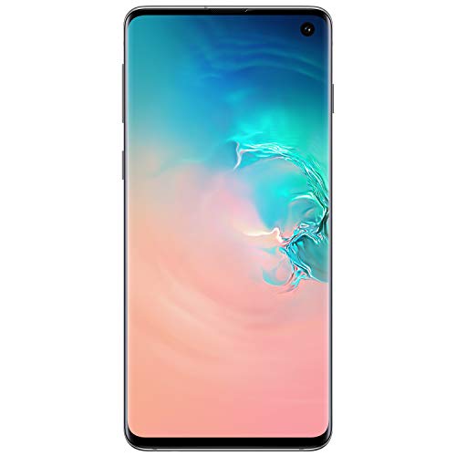 Samsung Galaxy S10 Factory Unlocked Android Cell Phone | US Version | 128GB of Storage | Fingerprint ID and Facial Recognition | Long-Lasting Battery | Prism White