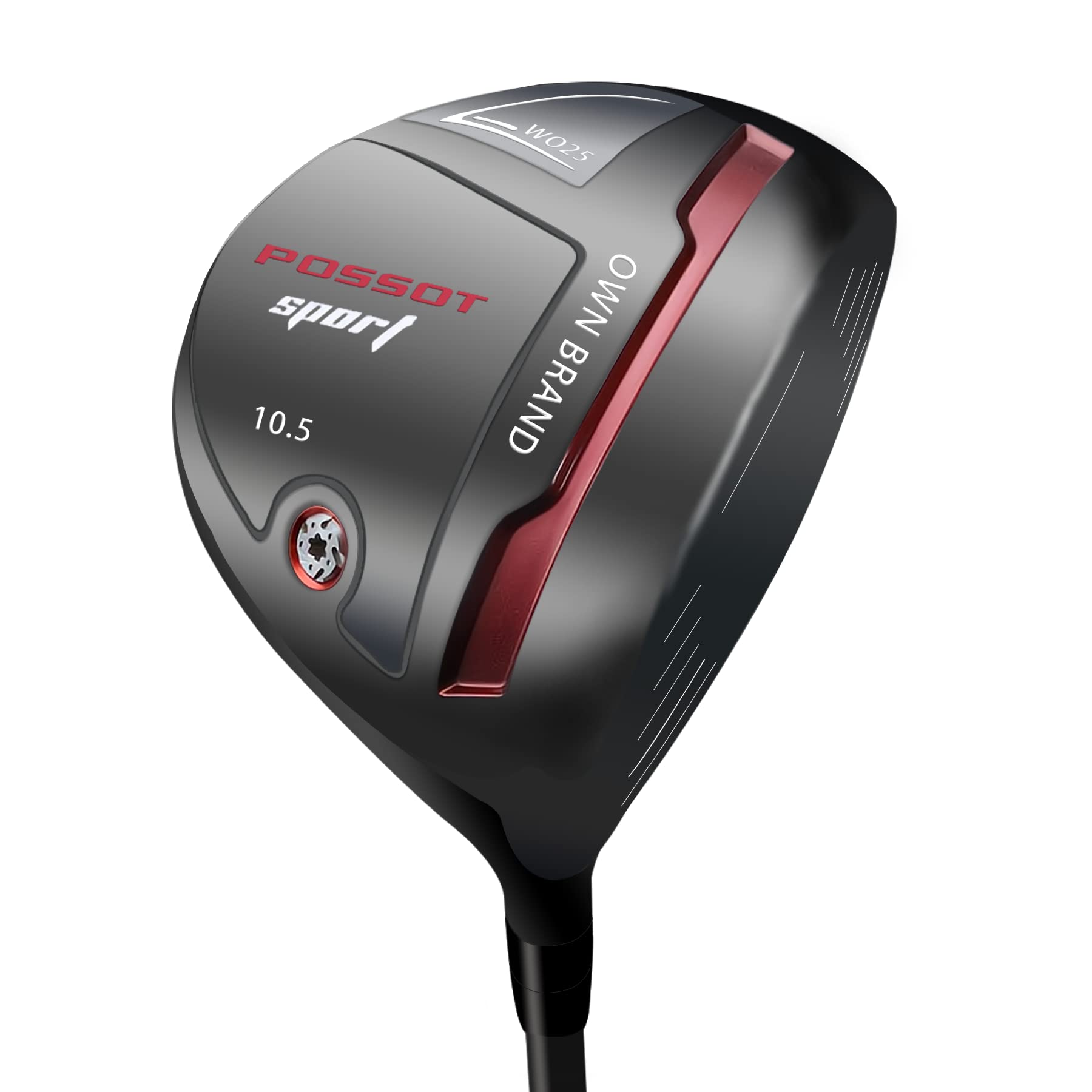 POSSOT Golf Driver, Titanium Golf Drivers for Men Right Handed 10.5 Degrees of Loft, 45 Inch Driver Golf Club Available in Regular and Stiff Graphite Shaft, 470CC…