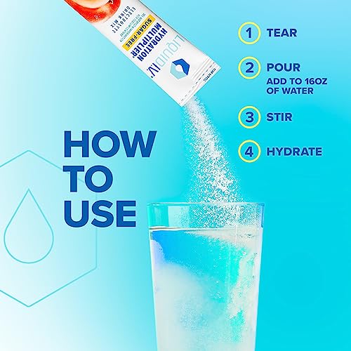 Liquid I.V.® Hydration Multiplier® Sugar-Free - White Peach - Hydration Powder Packets | Electrolyte Powder Drink Mix | Convenient Single-Serving Sticks | Non-GMO | 1 Pack (14 Servings)