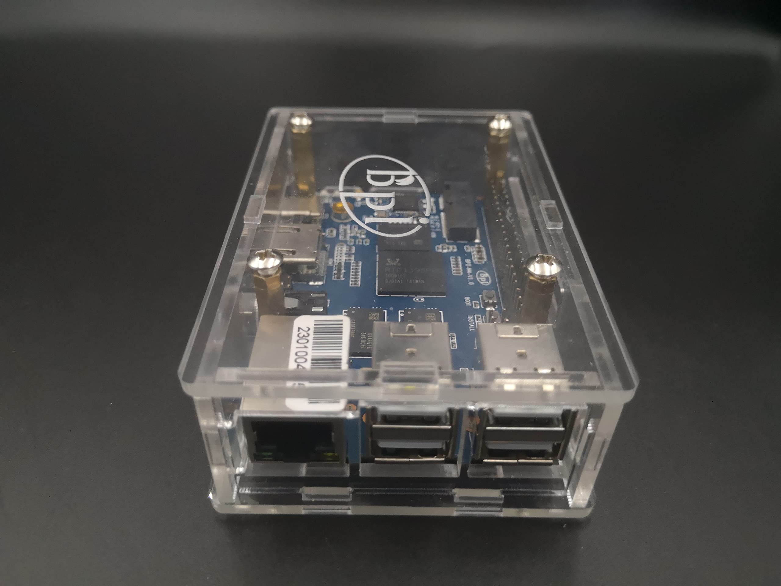 WayPonDEV Banana Pi BPI-M5 M4 Acrylic Case for Banana Pi M5 Single BOAD Computer Support Android Debian Raspbian Armbian