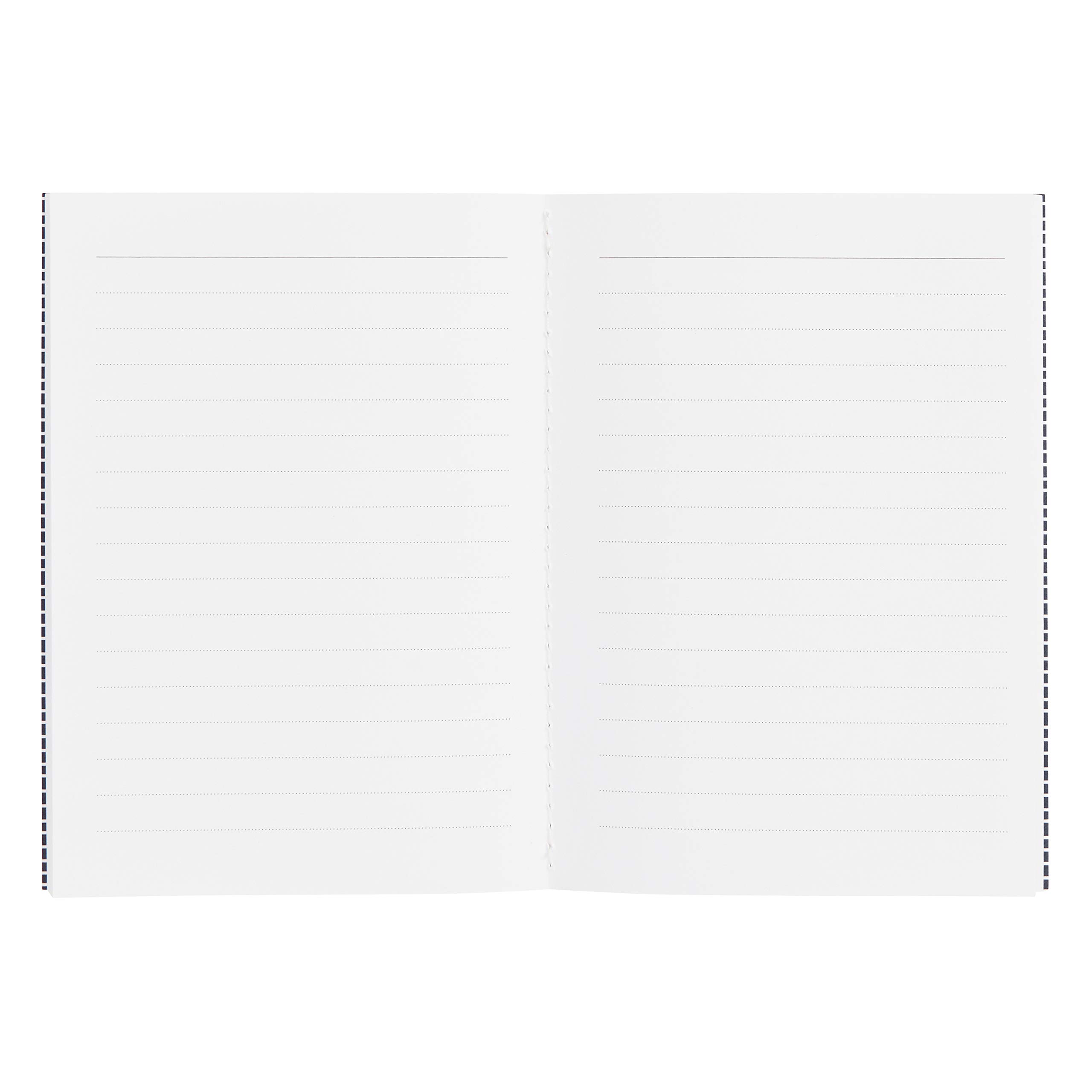 kikki.K Its About The Journey Designer Collection - A6 Stitch Notebooks 5Pk, Refills for A6 Refillable Leather Notebook, 52 Lined Pages Per Notebook, Measures 5.83" L x 4.13" W x 0.19" H