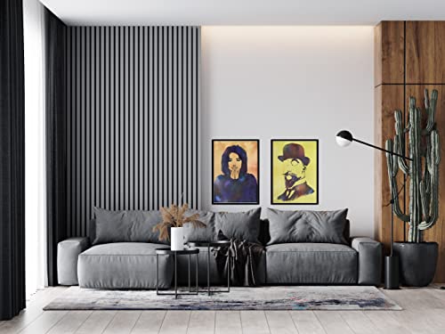 Tom Waits Wall Art. Portrait, Music Lover Gift, Metal Artwork. A Groundbreaking New Way to Display Your Preferred Art on Brass or Copper. Bar, Restaurant Decor, Poster, Man Cave