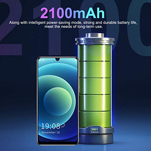 Yoidesu Unlocked Smartphones, IP12 PRO+ 6.26in Screen Unlocked Cell Phones,Dual SIM Android Phone, 1+8GB, 128GB Extension, 1950mAh Battery(Green)