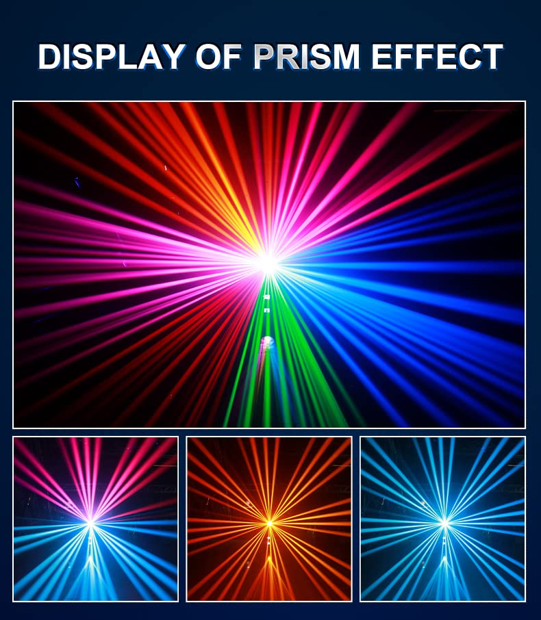 QHDannie Beam 7R 230W MovingHead Stage Light Sharpy GOBO Lyre DMX Rainbow Effect Common Mode Dj Bar Party Wedding