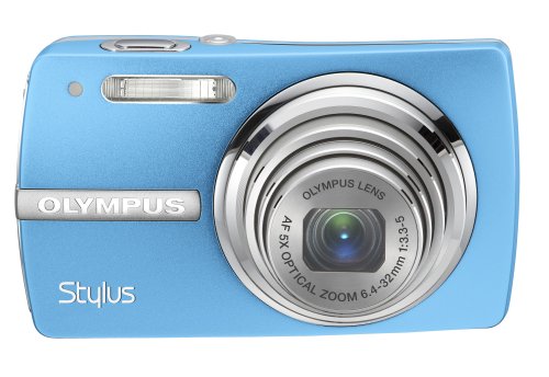 OM SYSTEM OLYMPUS Stylus 820 8MP Digital Camera with 5x Optical Zoom (Blue)