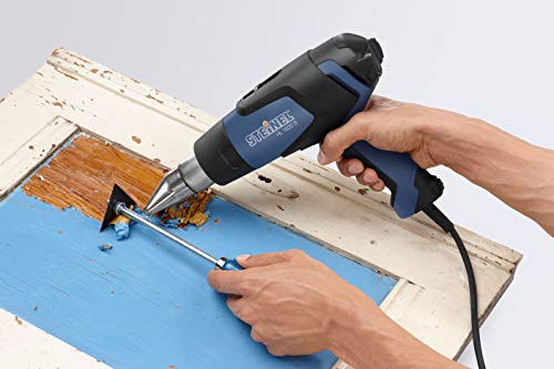 Steinel Hot Air Accessory Set in Case, 12-Piece, Pluggable Nozzles, Paint Scraper, for Renovating and Repairing