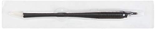 PACK Of 10 Mellie's Signature Microblading Disposable Pen - U SHAPE .18mm - Sterile - Sharp Blade & Non Slip Grip With Pigment Sponge - 18U Microblading Needles
