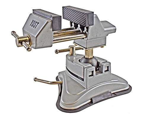 Yost Tools Yost V-275 Portable Vacuum Base Vise, Pivots Multi-Angle, 2.75β Jaw Width, (1 Pack), Silver
