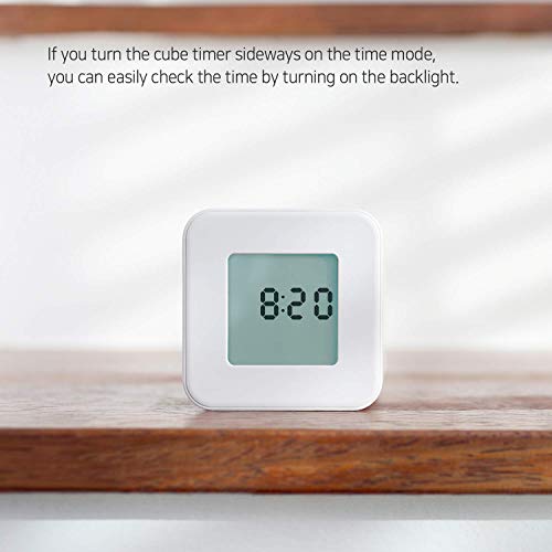 mooas Multi Cube Timer White(5,15,30,60 Minutes) & Yellow(3,10,30,60 Minutes) Bundle, Clock & Alarm, Time Management, Time for Studying, Cooking and Workout, Kids Timer