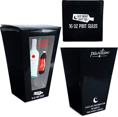 Pavilion - Life Is More Fun With Rum - Rum & Coke - 16 oz Pint Glass Tumbler