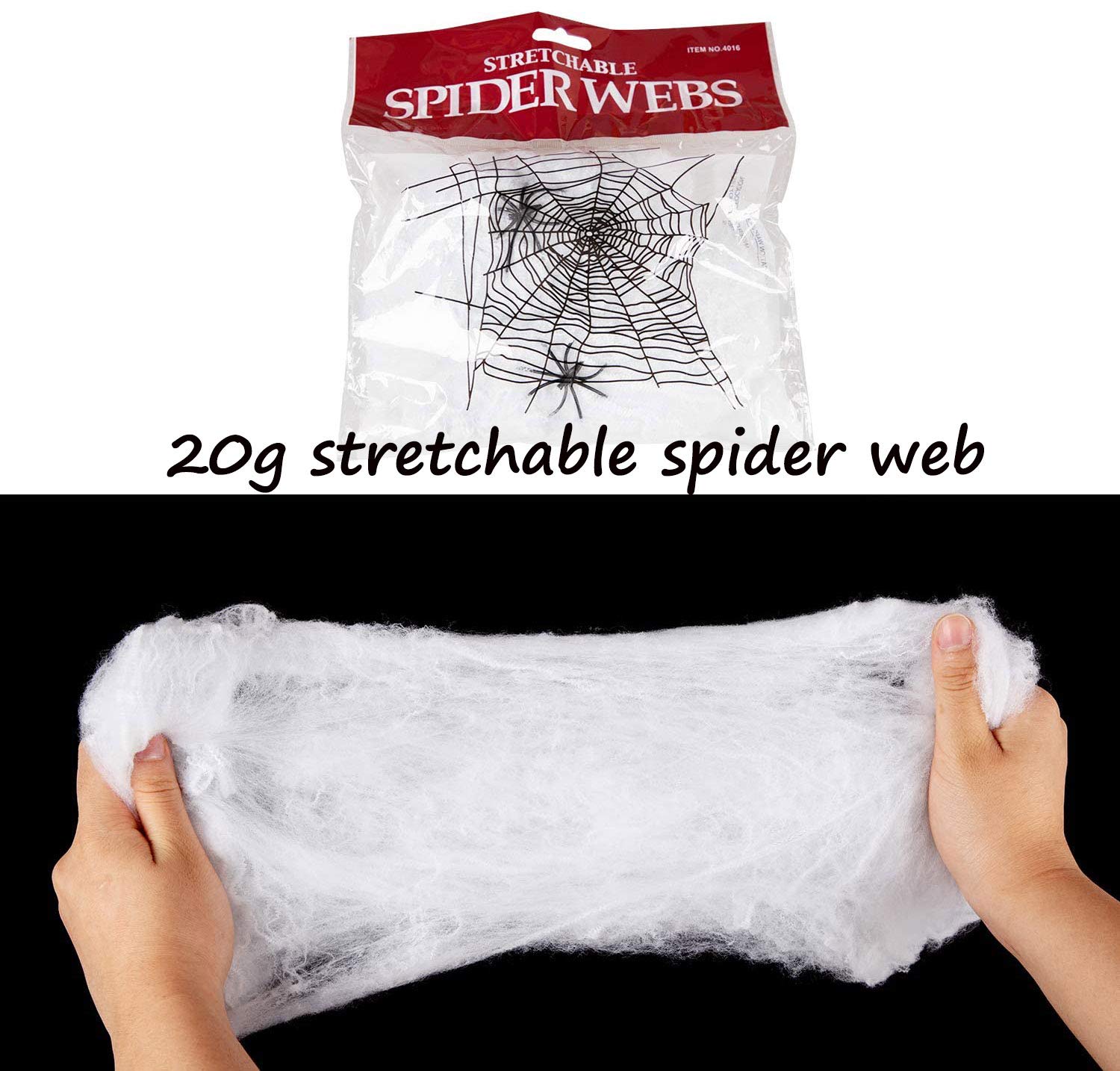 Moon Boat 393" x 79" Black Creepy Cloth + Spider Web - Halloween Decorations Haunted House Indoor Outdoor Party Decor