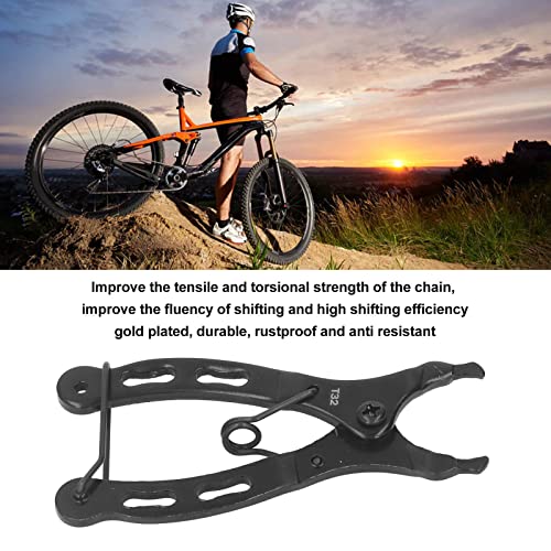 QSTNXB Bike Link Plier, 12 Speed Bike Quick Link Remover Removal Tool, Double X Bridge Design Master Link Pliers Tool, for Road and Mountain Bikes, Wrench Tool