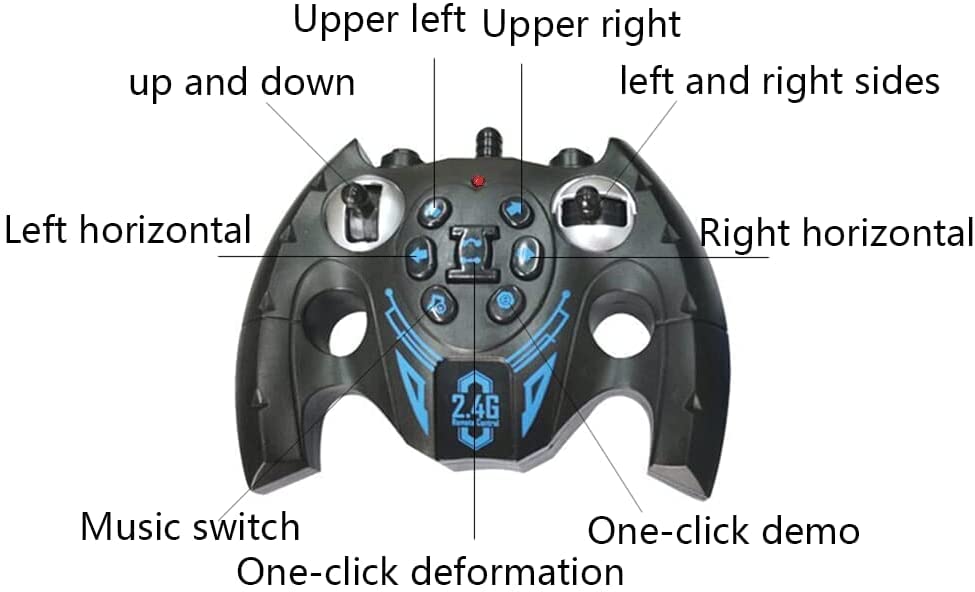 RC Stunt Car, 4WD 2.4GHz Remote Control Car Deformable All-Terrain Off Road Car, 360 Degree Flips Double Sided Rotating Race Car with Gesture Sensor Watch Lights Music for Kids (Red) A93