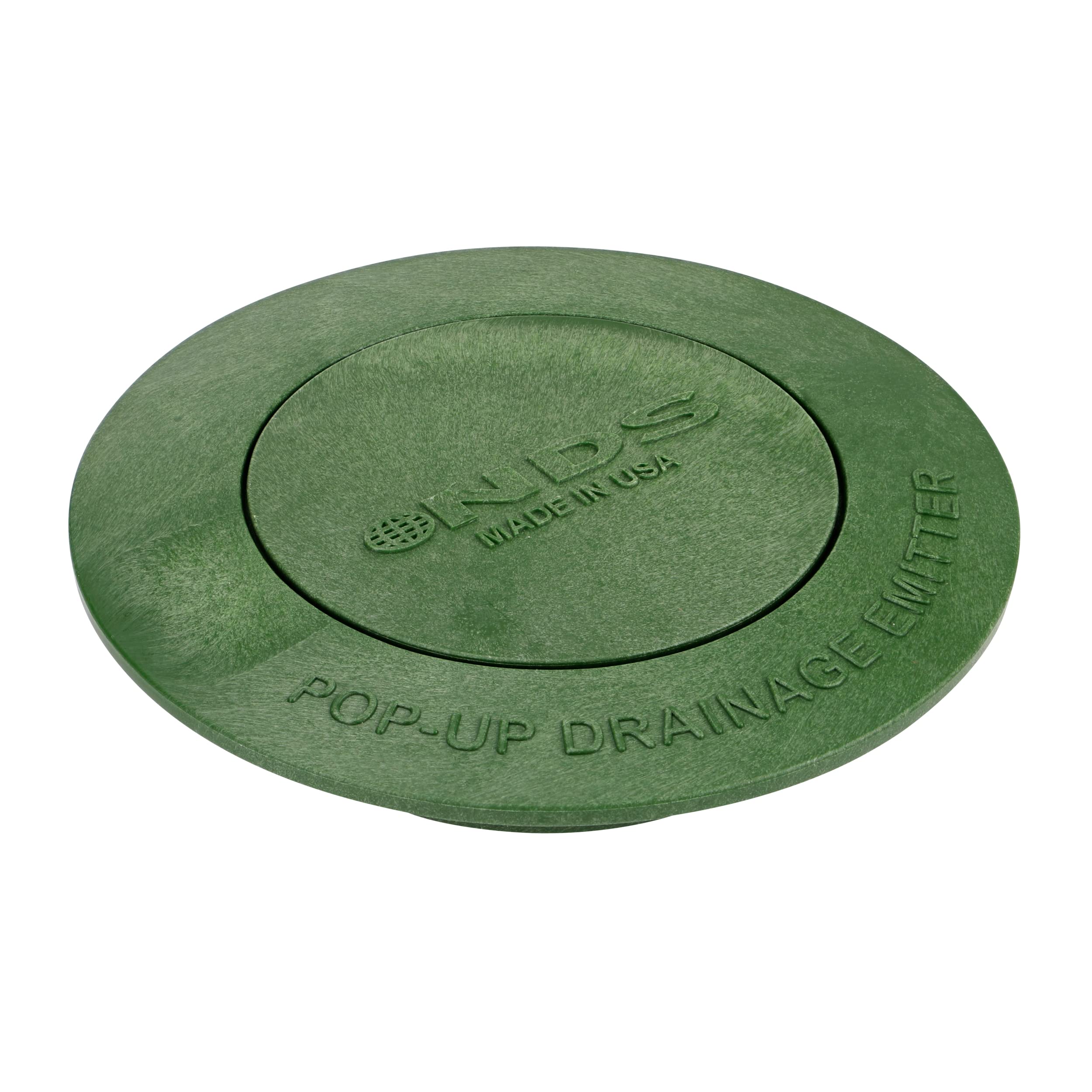NDS 420C Pop-Up Drainage Emitter & 430 Pop-Up Drainage Emitter with Elbow and Adapter for 3 in. & 4 in. Drain Pipes, Works with Drainage Systems Including Catch basins, Green Plastic
