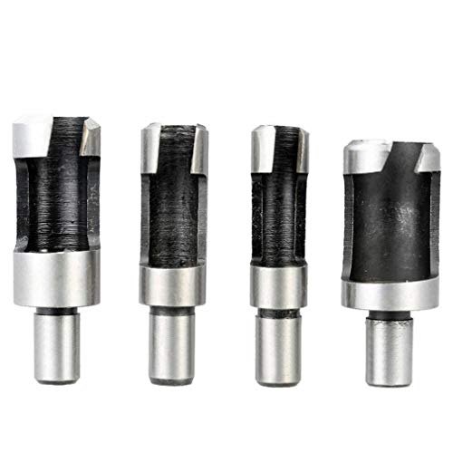 TOOLSTAR Plug Cutter/Wood Dowel Maker,8PCS Set Wood Plug Cutter Tenon Cutter Drill Bits Set Straight and Tapered Taper for Wood Set Trend Metric 6mm 10mm 13mm 16mm