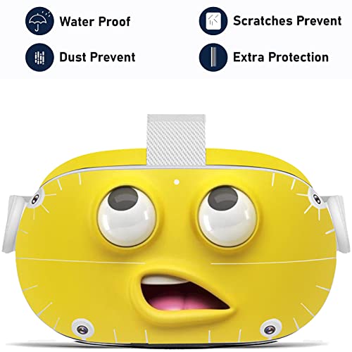Oculus Quest 2 Stickers Eyes Anime VR Decal Skin for Headset and Controller Stickers Oculus Quest 2 Skins Vinyl Decal Stickers Skin for Oculus Quest 2 Protective Stickers Quest 2 Accessories Protective Decal