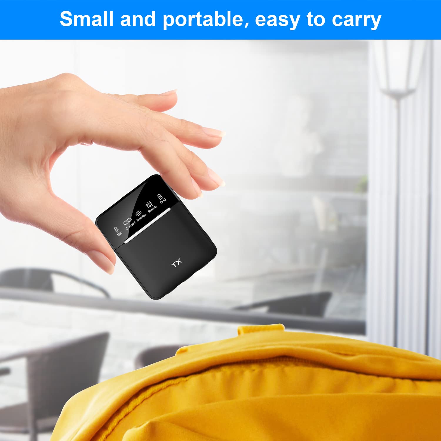 Professional Wireless Lapel Microphone for iPhone iPad Video Recording,Plug-Play Wireless Lavalier Mic for Live Broadcast, Teaching, Interview
